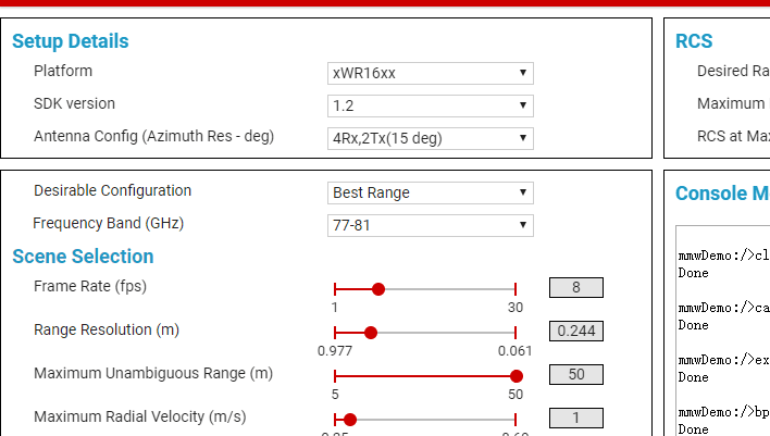 AWR1642: the Maximum range and Maximum velocity - Sensors forum - Sensors - TI E2E support forums