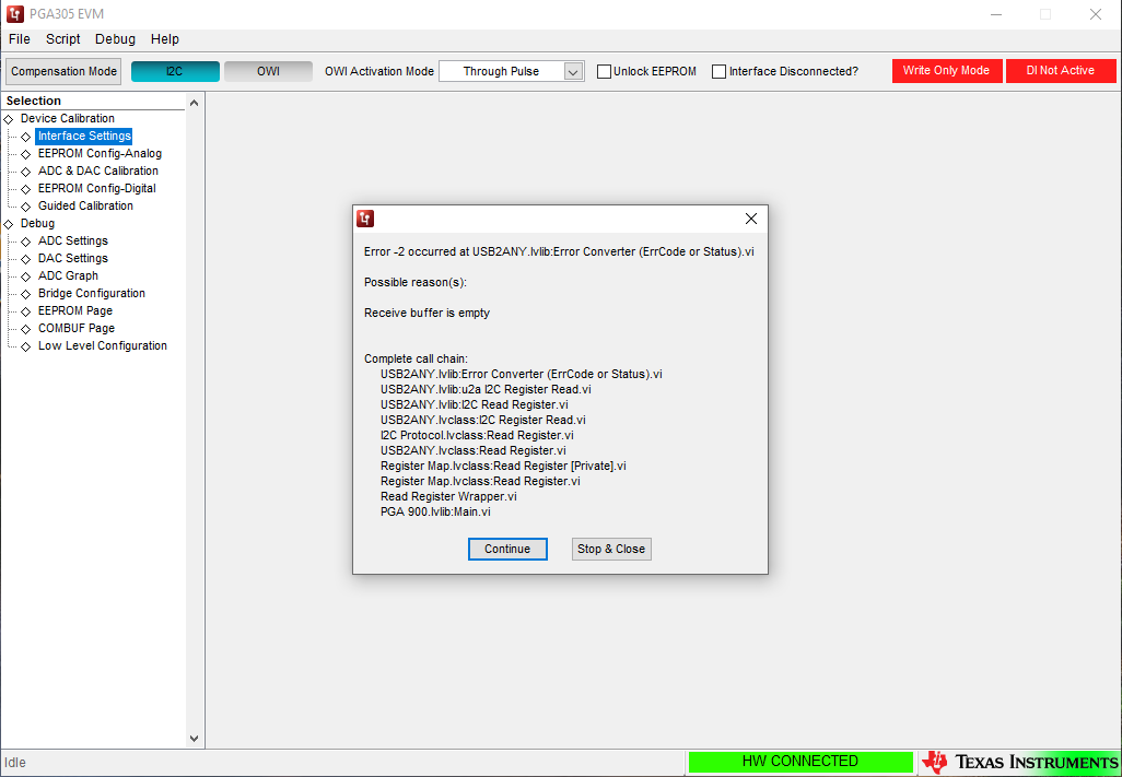 PGA305EVM-034: Communication in I2C with Eval board - Sensors forum - Sensors - TI E2E support ...