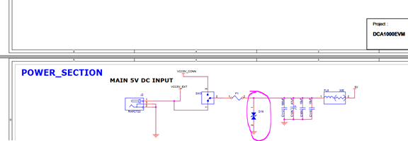 DCA1000EVM: clarification about input voltage protection circuit ...