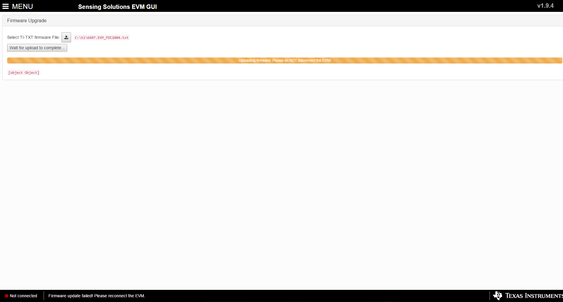 FDC1004: Firmware - Sensors forum - Sensors - TI E2E support forums