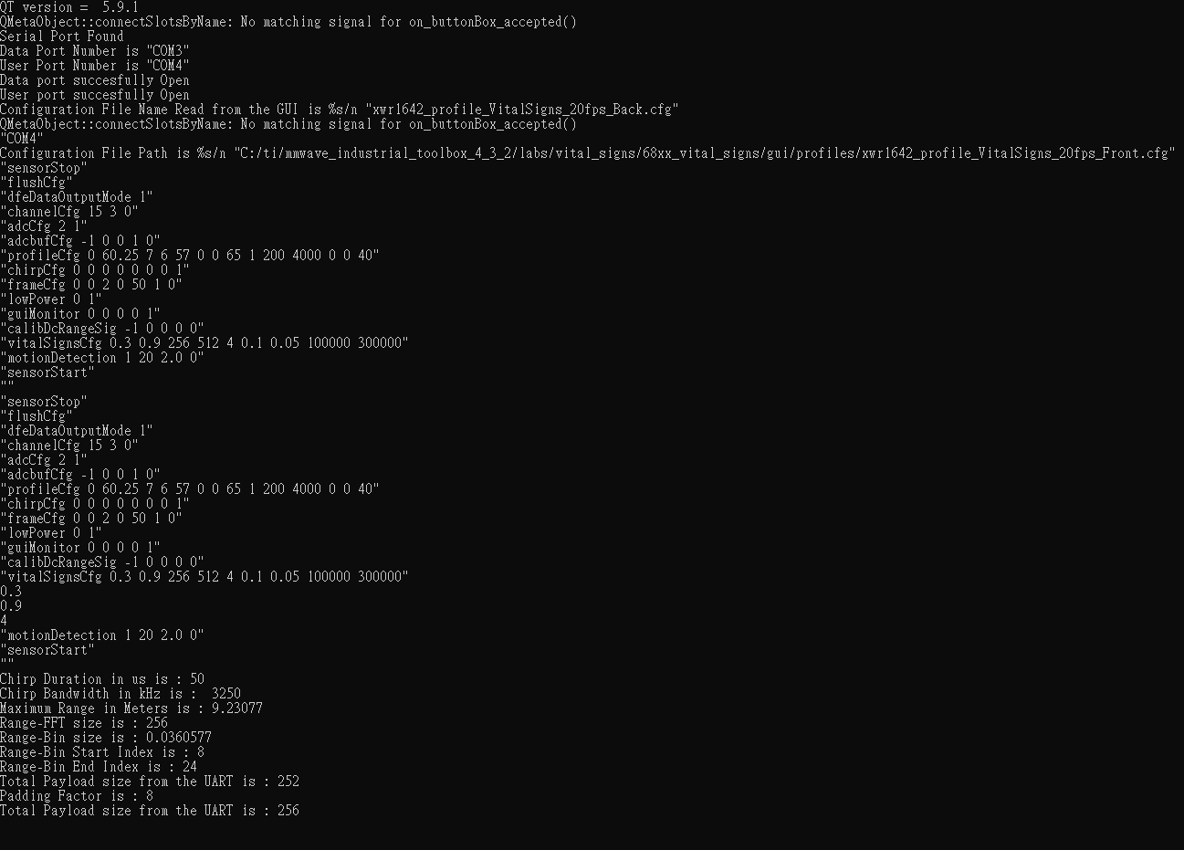 CCS/IWR6843AOPEVM: IWR6843AOPEVM ES2.0 board not working for Vital ...