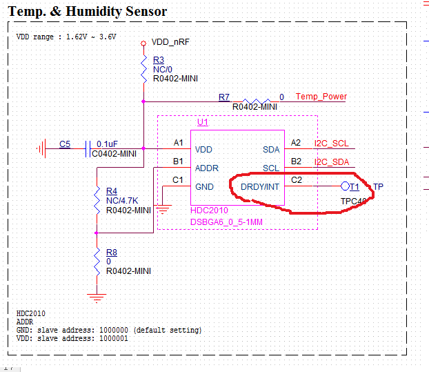 HDC2010: INT function - Sensors forum - Sensors - TI E2E support forums