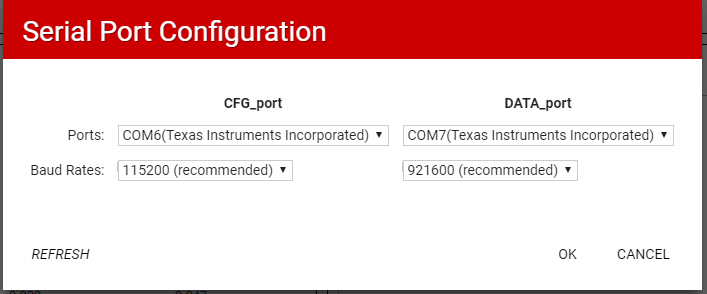 IWR6843: There is no console message - Sensors forum - Sensors - TI E2E support forums