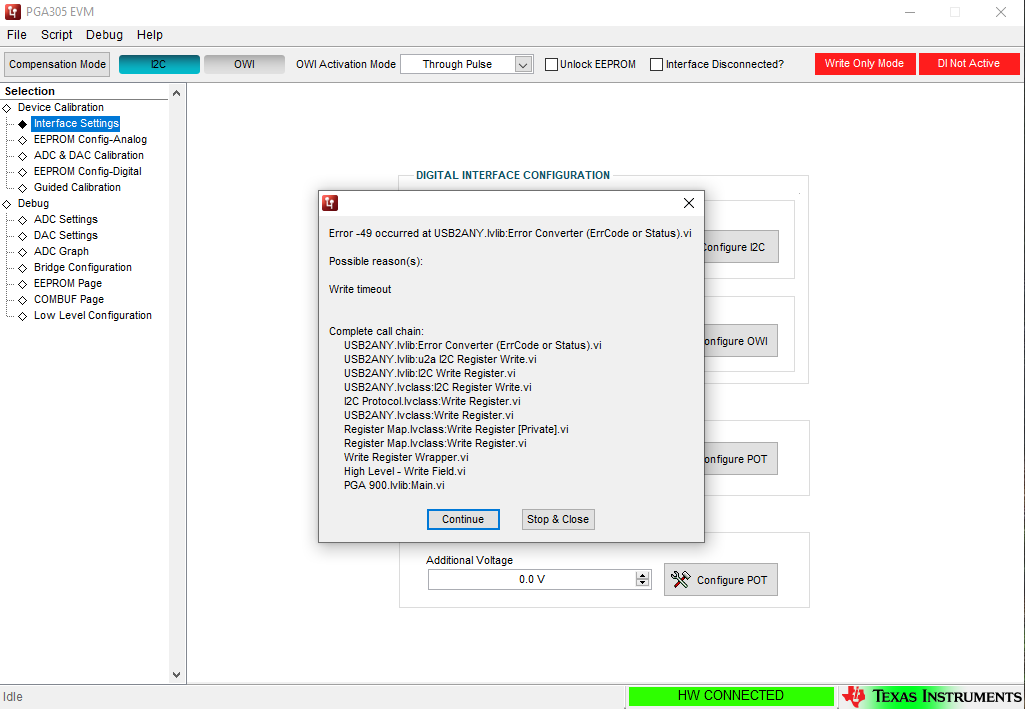 PGA305EVM-034: Communication in I2C with Eval board - Sensors forum - Sensors - TI E2E support ...