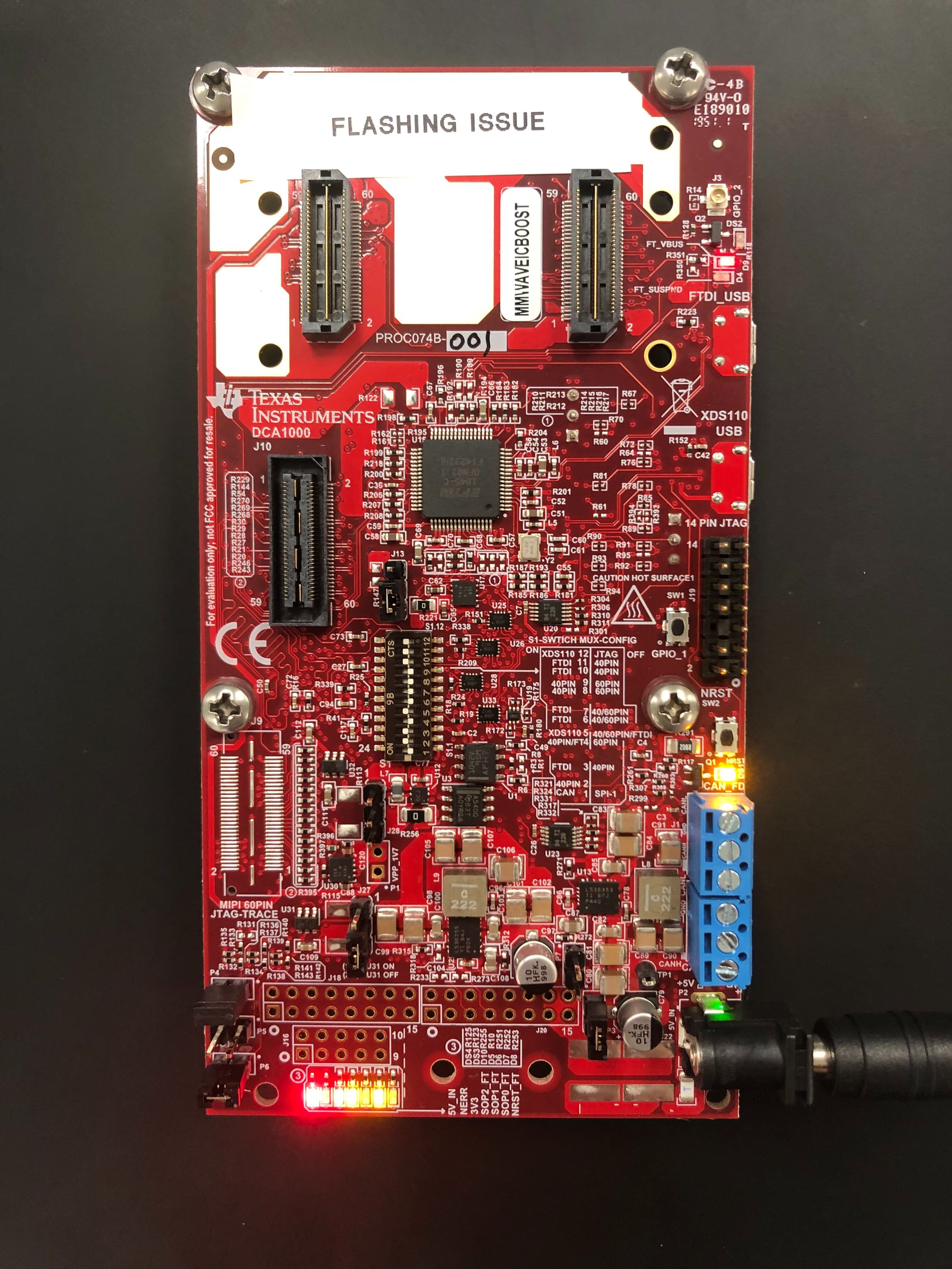 MMWAVEICBOOST: LED D9 on without power supply from USB - Sensors forum - Sensors - TI E2E ...