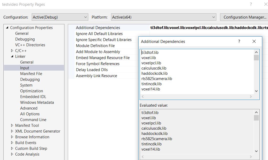 Compiler/OPT8241-CDK-EVM: Read depth camera using Visual Studio C++ ...