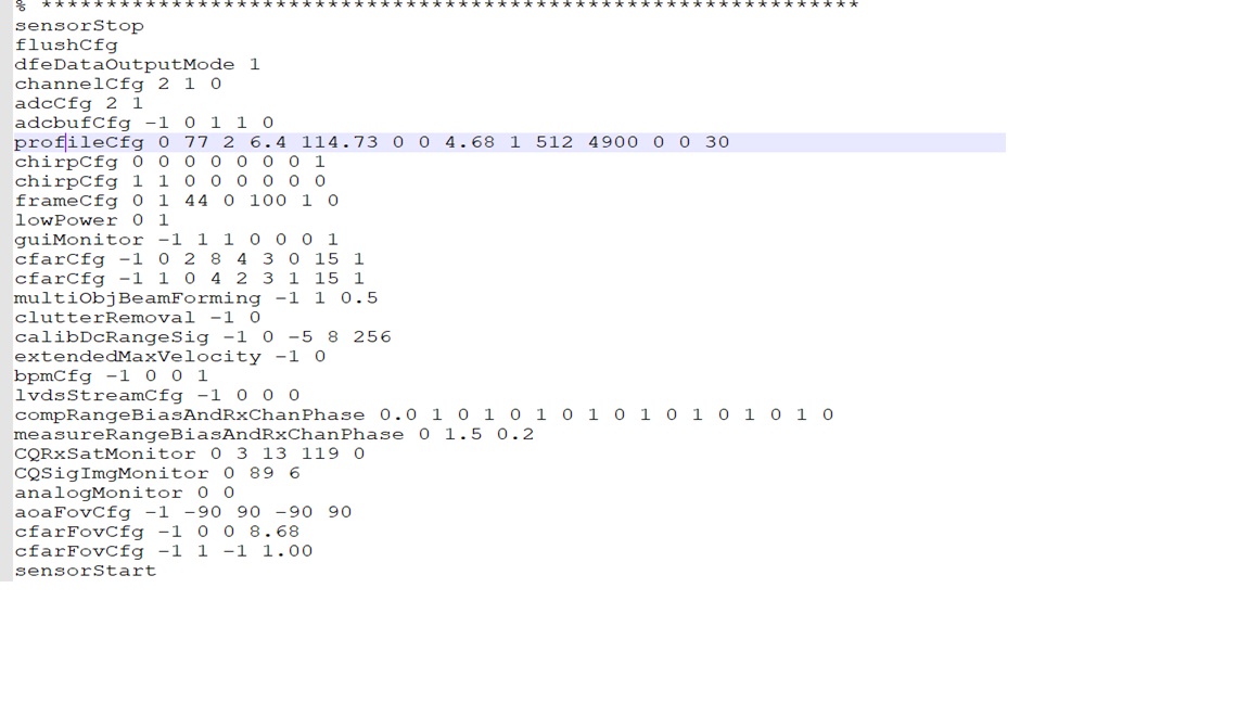 Awr1642boost The Tx Chirp Configuration Test Ok On Memcapture But Will Fail On Mmwave Demo