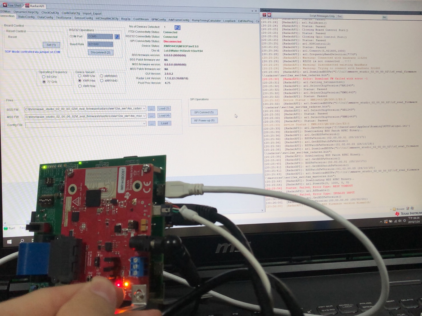IWR1443: IWR1443: DCA 1000VEM Ethernet Port Problem - Sensors forum - Sensors - TI E2E support ...