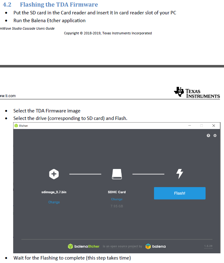 MMWCAS-DSP-EVM: I have question about setting up TDA Capture Card - Sensors forum - Sensors - TI ...
