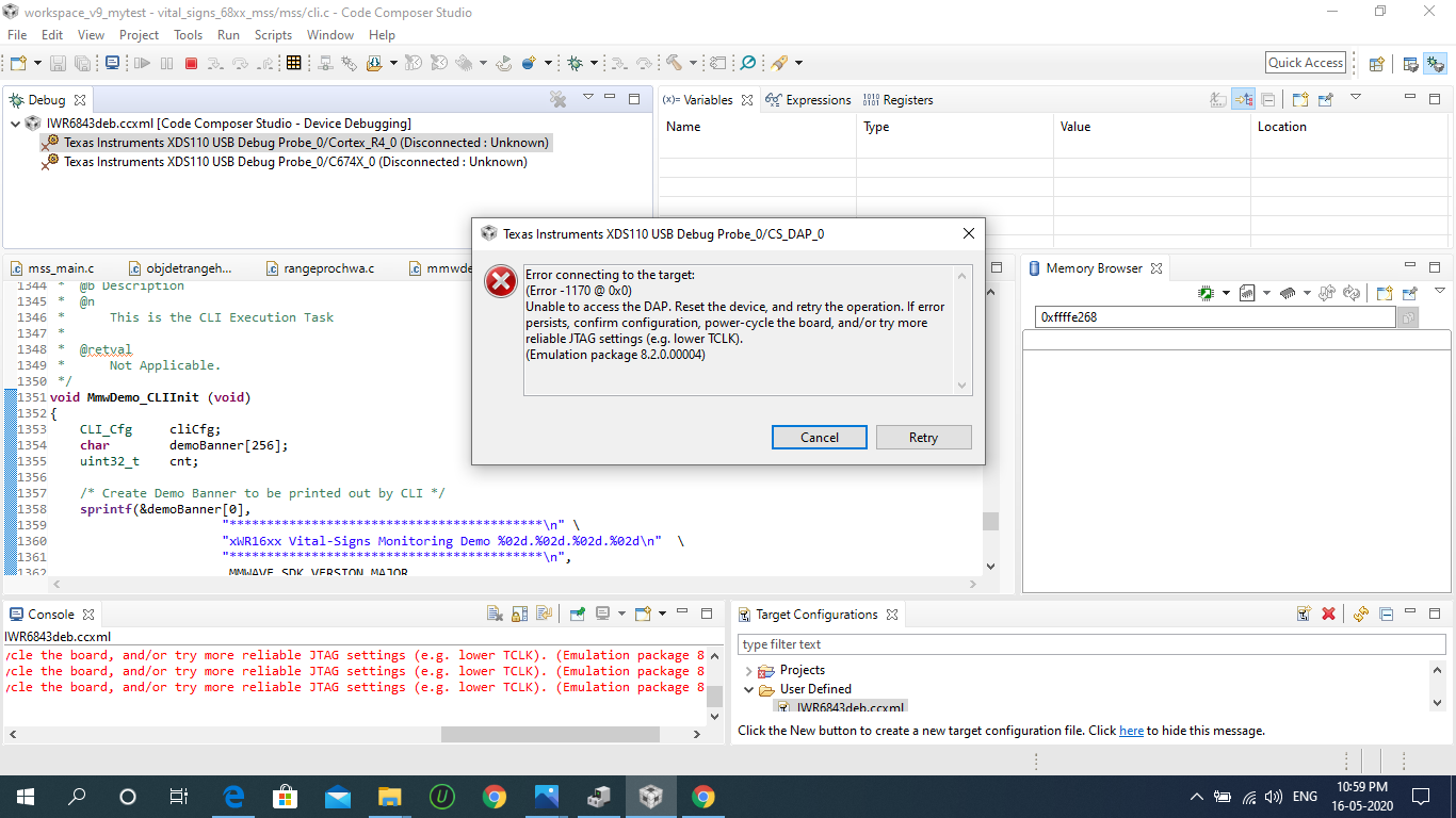 IWR6843ISK: IWR6843ISK: FLASH MODE ISSUE DS2 LED NOT SWITCHING ON - Sensors forum - Sensors - TI ...