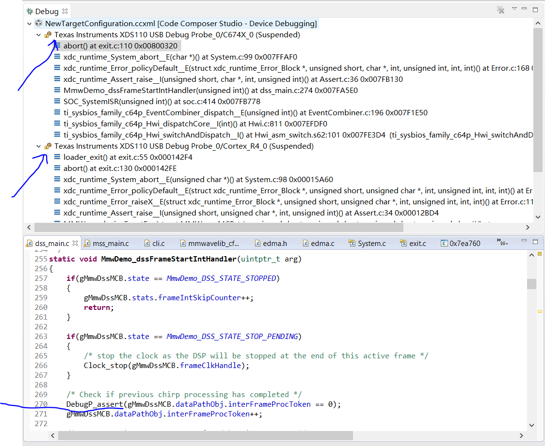 AWR1642: Debug errors - Sensors forum - Sensors - TI E2E support forums