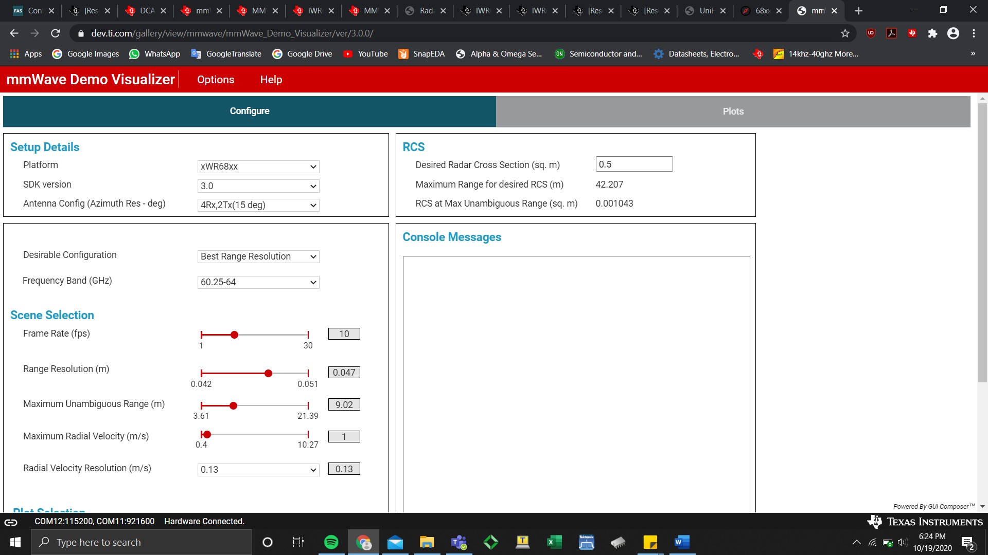 IWR6843ISK: Software issue with demo visualizer and the versions - Sensors forum - Sensors - TI ...