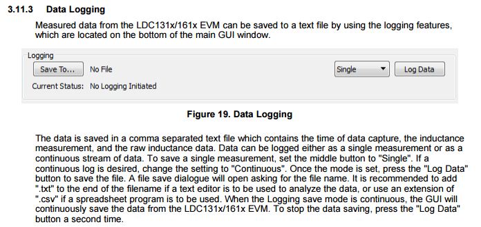 LDC1614 EVM continues log file. - Sensors forum - Sensors - TI E2E support forums