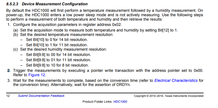 HDC2010: correction of output data deviation - Sensors forum - Sensors - TI E2E support forums