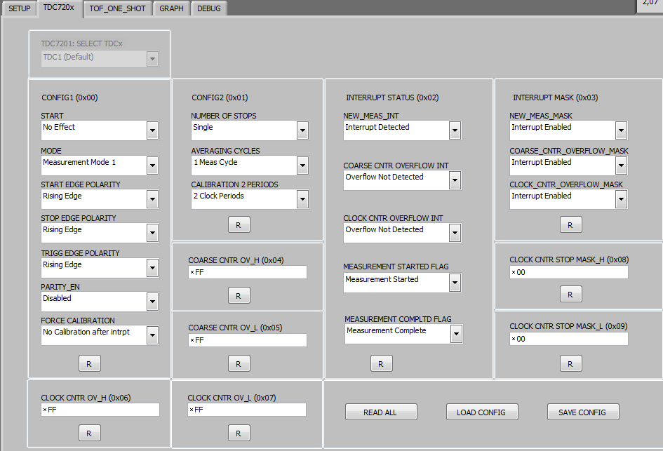 Tdc7200evm Tdc7200evm Gui Measurement Mode 1 Sensors Forum Sensors Ti E2e Support Forums
