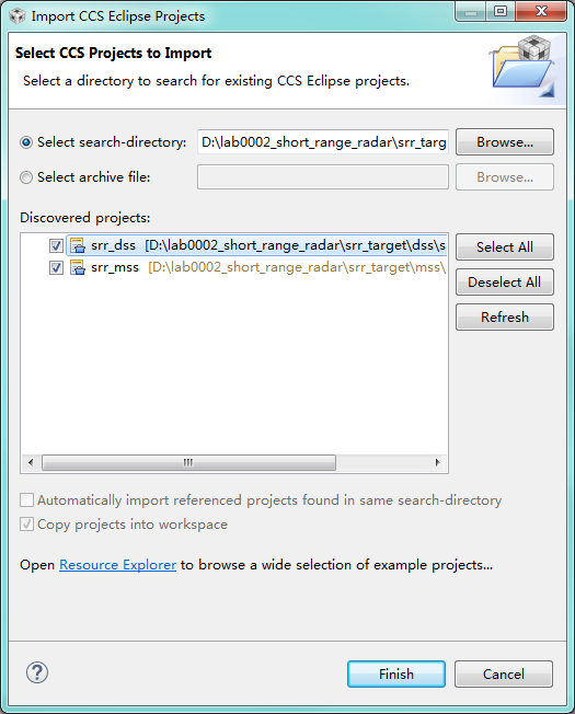 Awr1642 Im Failed To Import Ccs Project Sensors Forum Sensors Ti E2e Support Forums