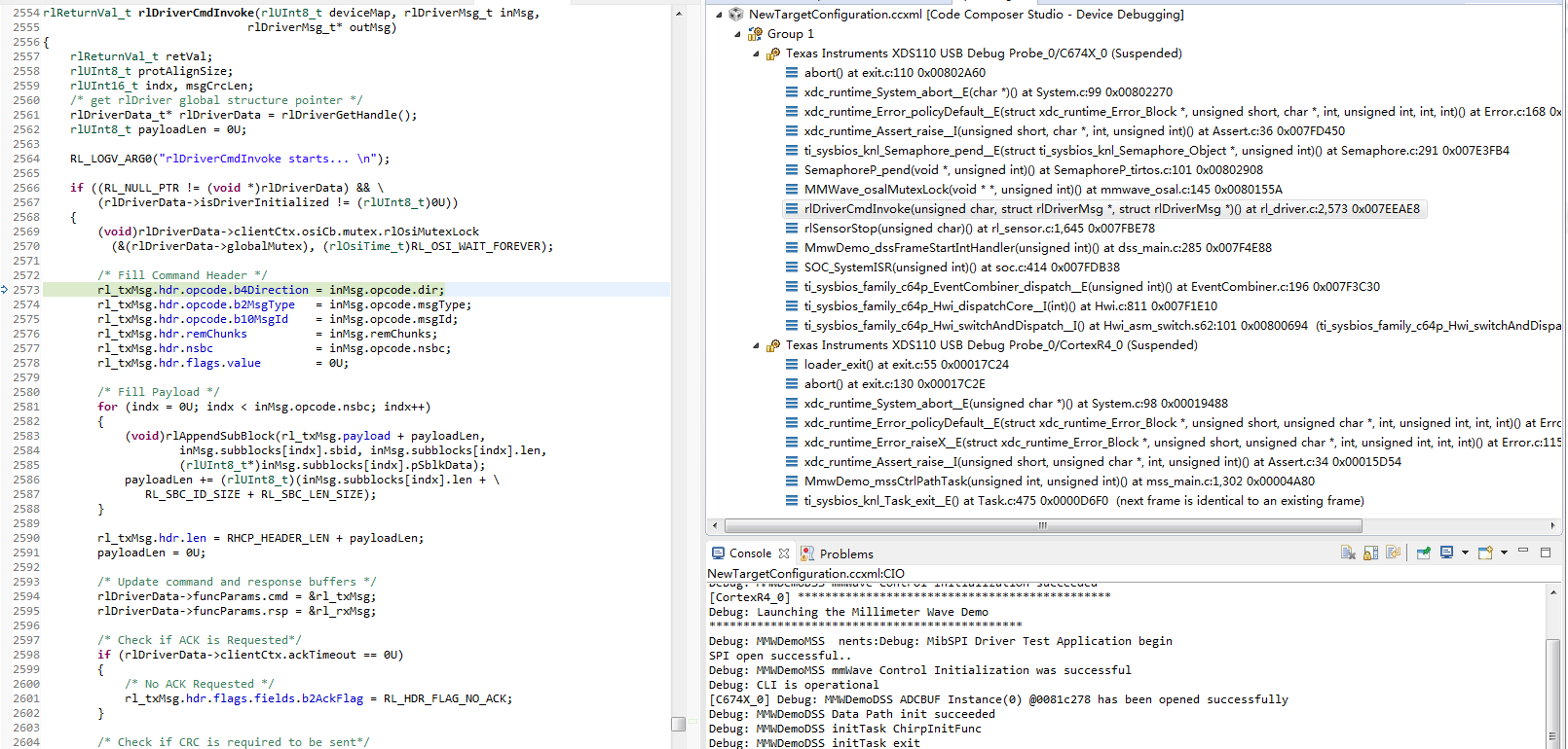 Awr1642 How To Reconfiguration The Register Framecfg In The Dss Side Sensors Forum