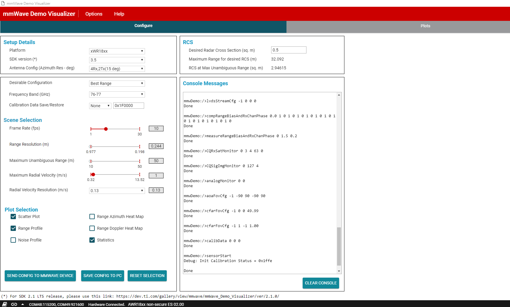 AWR1843BOOST: AWR1843 : AOA is unstable as processed by HWA - Sensors ...