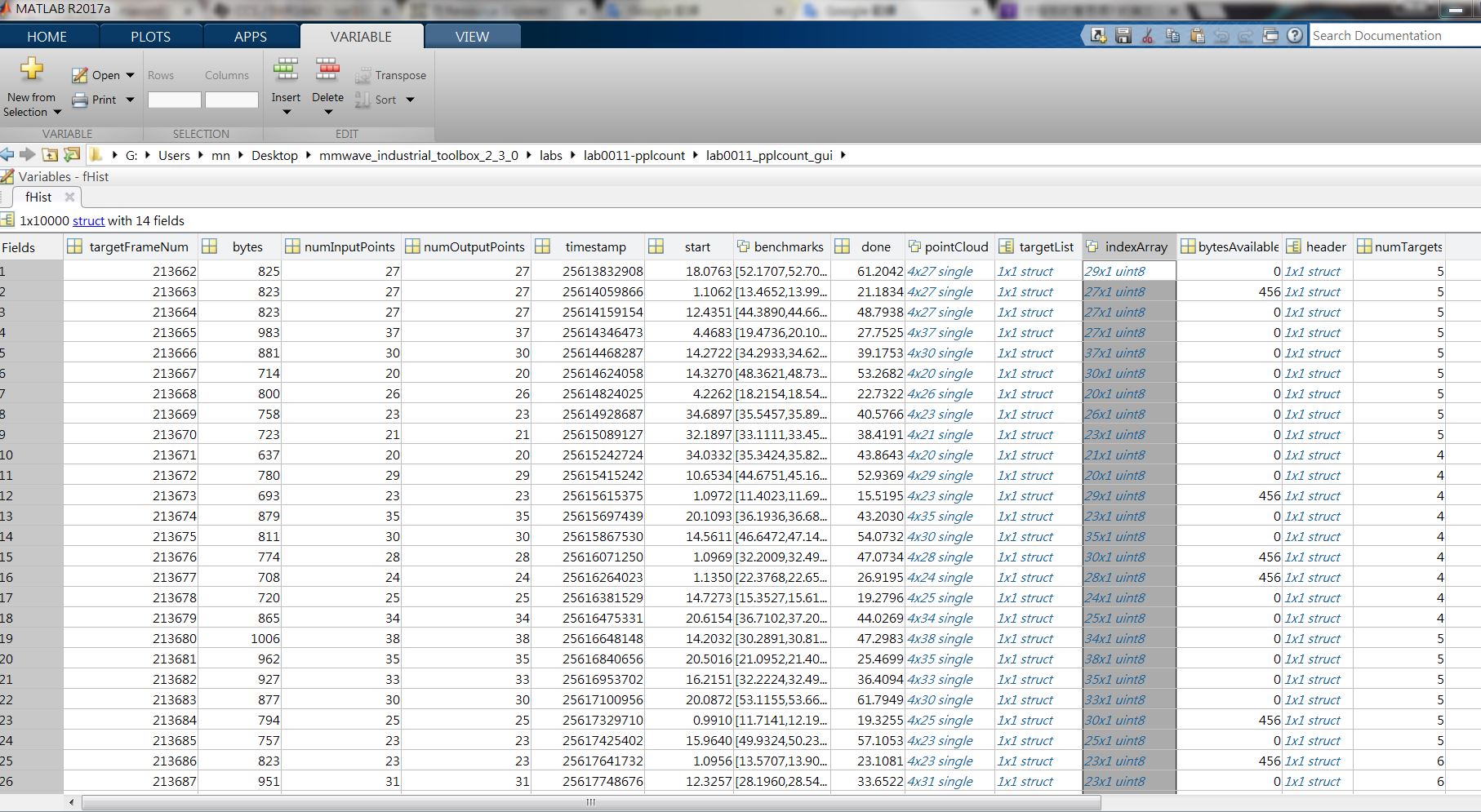 Iwr1443boost Vitalsigns Test Data Sensors Forum Sensors Ti E2e Support Forums