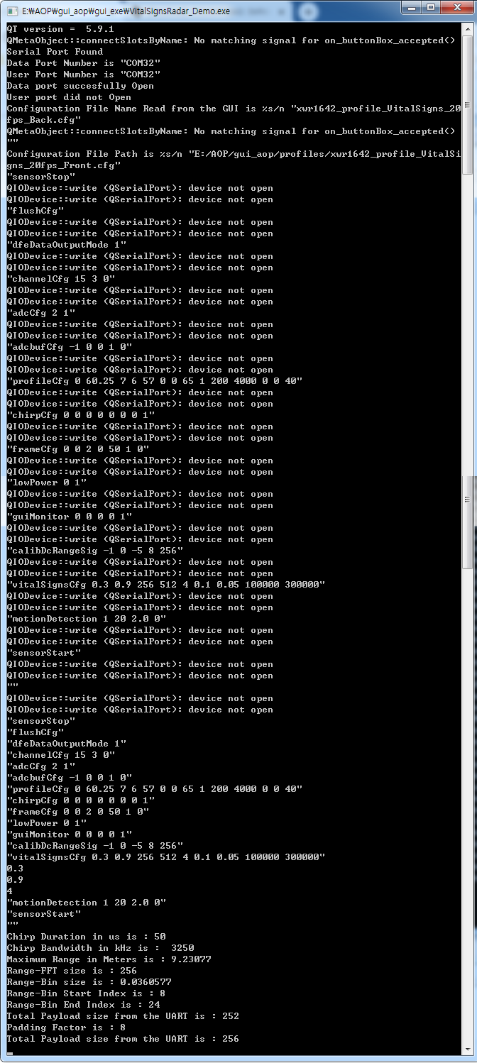CCS/IWR6843ISK: IWR6843 AOPEVM - Sensors forum - Sensors - TI E2E support forums