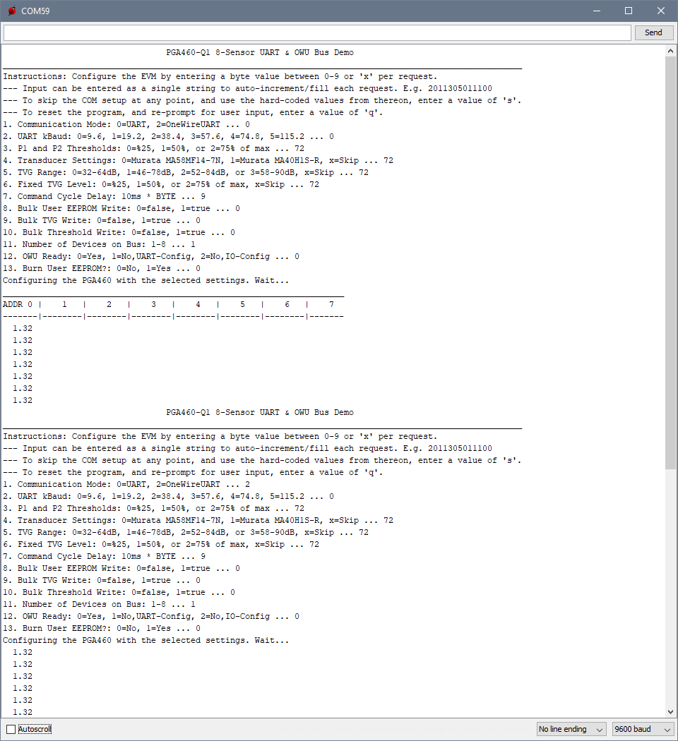 BOOSTXL-PGA460: Energia/GUI Distance Mismatch and EEPROM Questions - Sensors forum - Sensors ...