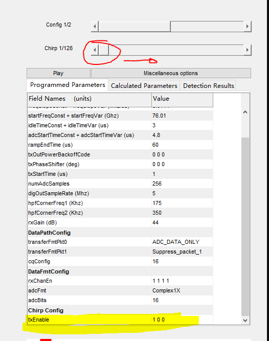 AWR1642: Confirm a configuration corresponding to postproc of mmwave studio - Sensors forum ...