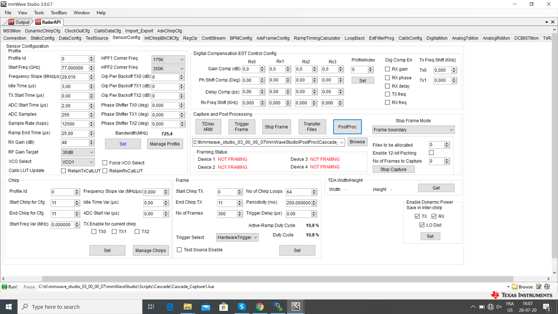 MMWCAS-DSP-EVM: AWR2243 - Sensors forum - Sensors - TI E2E support forums