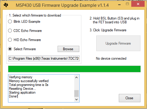 Help getting TDC7200EVM working (Driver Issues) - Sensors forum ...