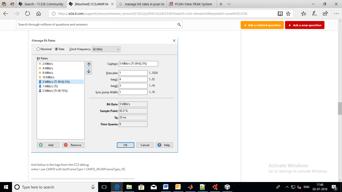 Awr1642boost Awr1642 Can Fd Missing Frames Sensors Forum Sensors Ti E2e Support Forums