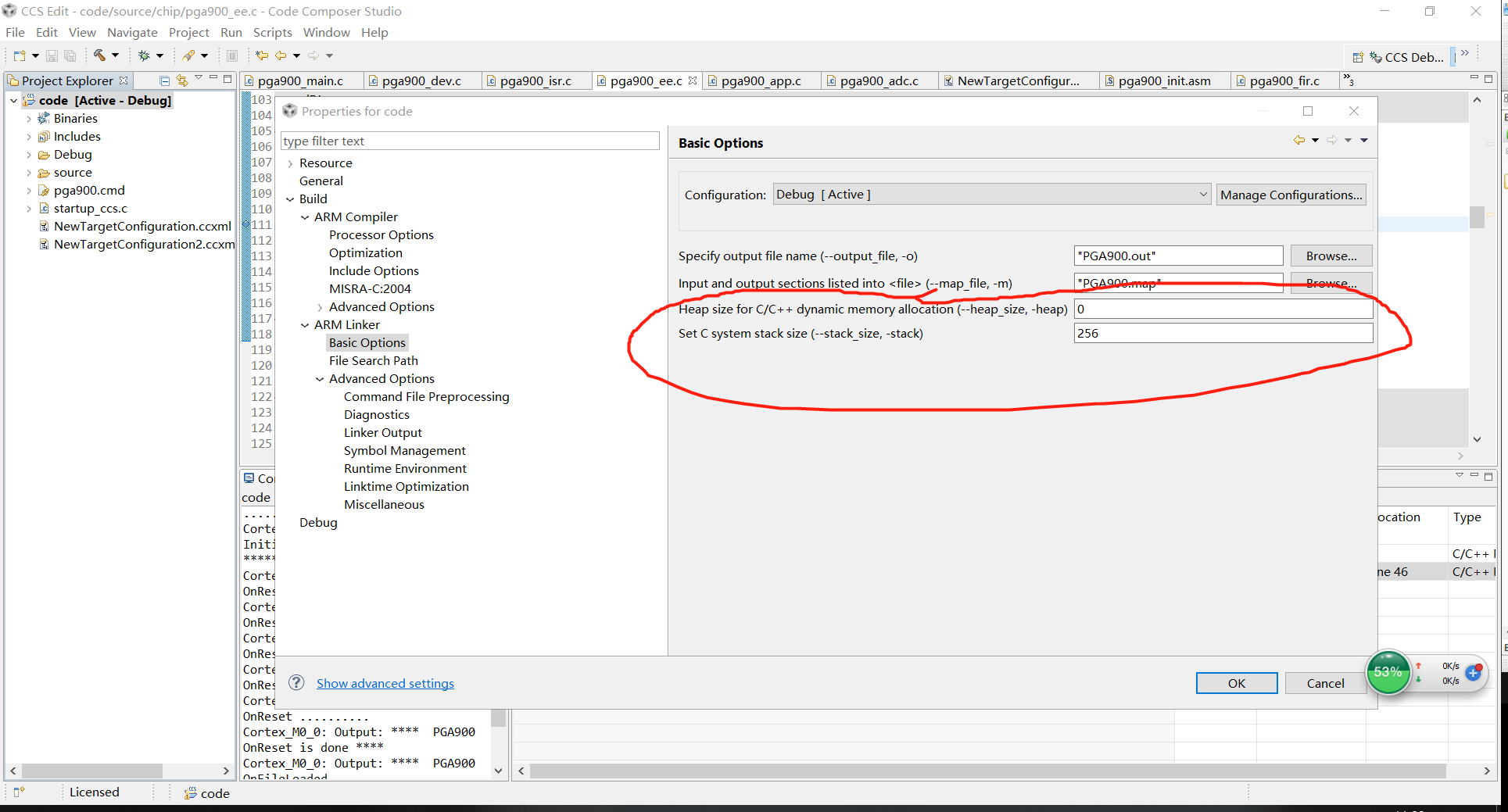 CCS/PGA900: PGA900:DBUG error c language different of assembly - Sensors forum - Sensors - TI ...