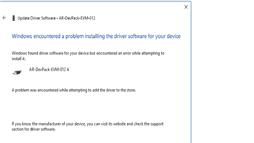 Mmwave Devpack Mmwave Devpack Fdti Driver Cant Be Installed Properly Sensors Forum