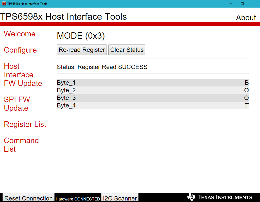 TPS65982: Programming the SPI Flash from aadrdvark programmer - Interface forum - Interface - TI ...