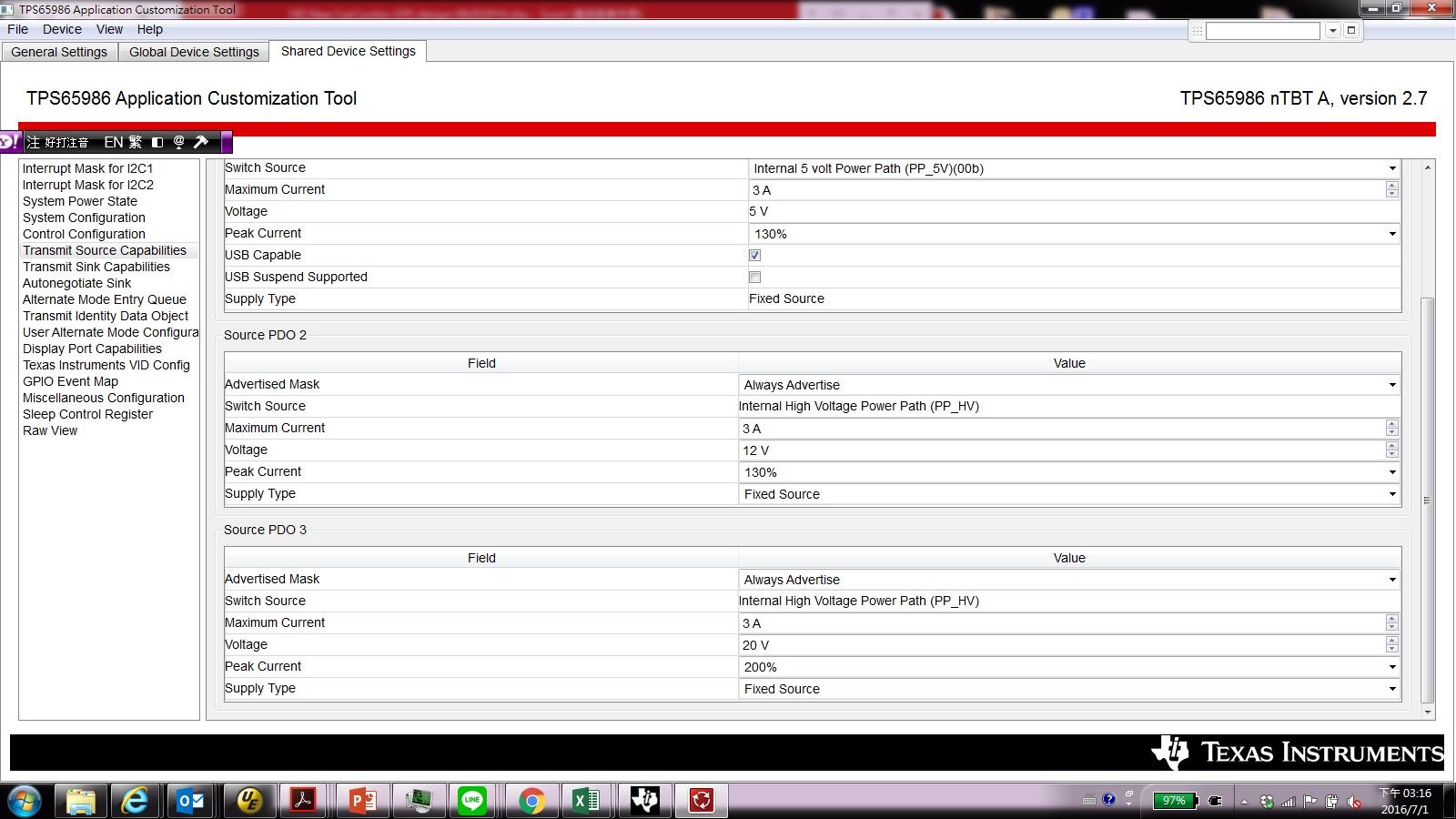 TPS65986: can't get 20V3A with IOC 200% - Interface forum - Interface - TI E2E support forums