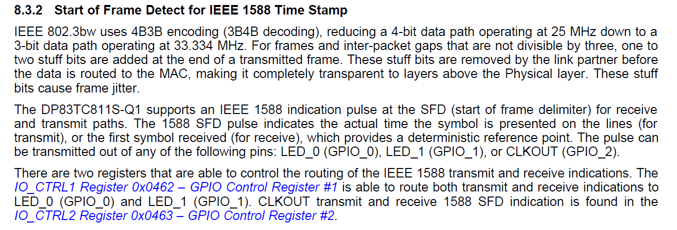 DP83TC811S-Q1: PHY device: issue about Start of Frame Detect for IEEE ...