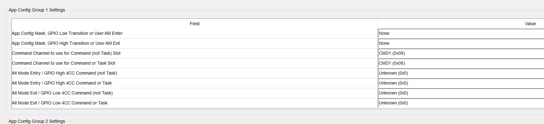 TPS65987D: TPS65987D APP configuration - Interface forum - Interface - TI E2E support forums