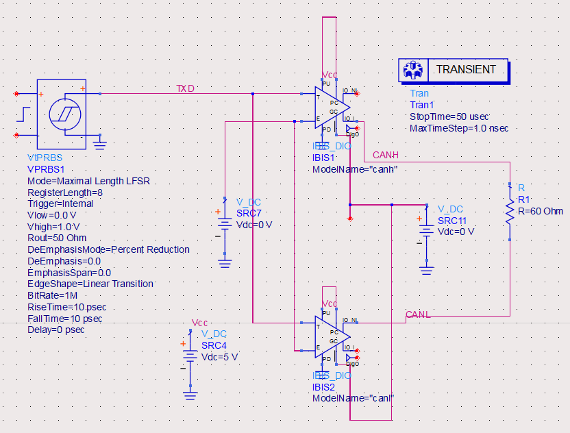 TCAN4550: Ibis simulation help - Interface forum - Interface - TI E2E support forums