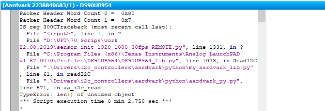 DS90UB954-Q1EVM: I can't read Multi-Byte registers from OV10640 - Interface forum - Interface ...