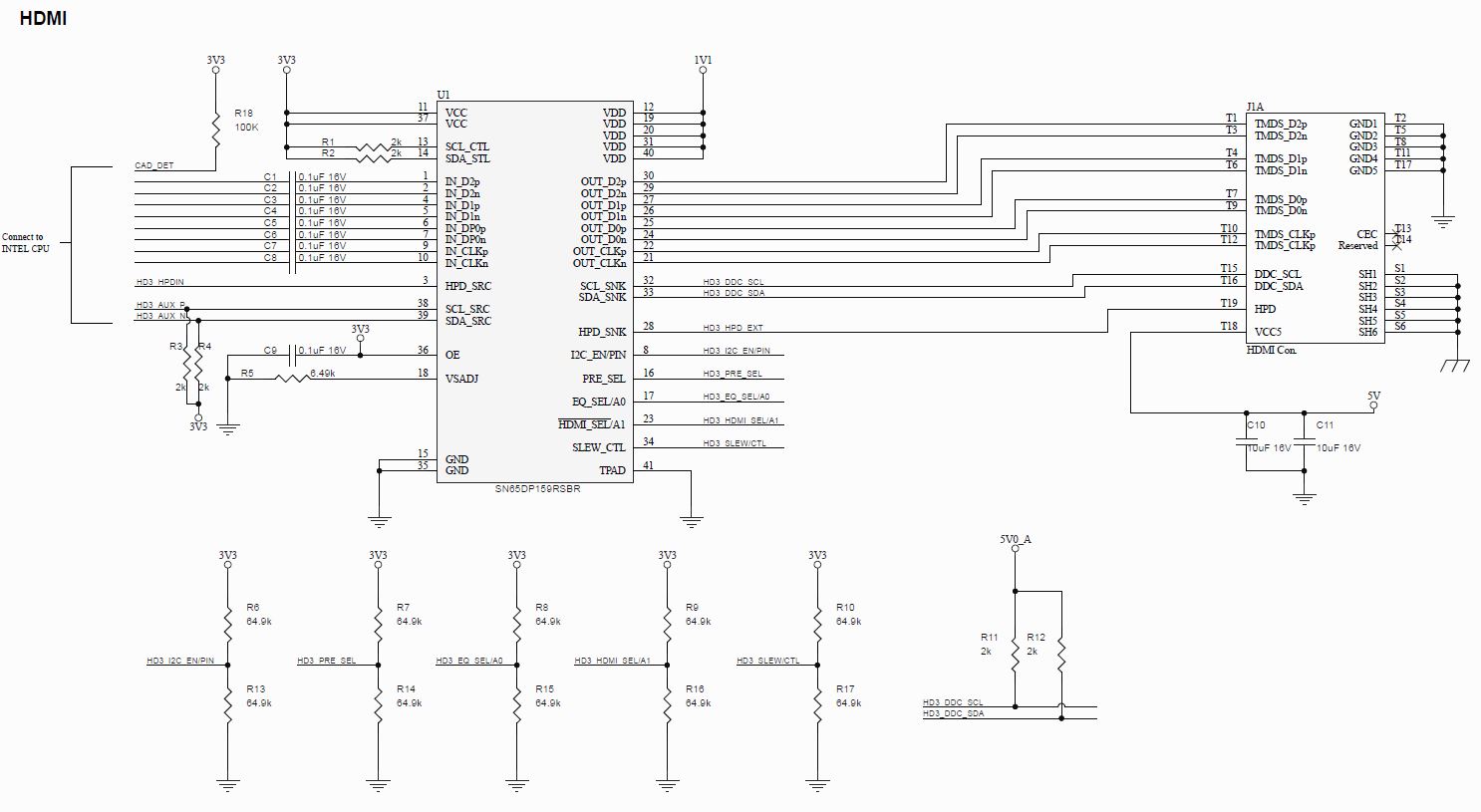 SN65DP159: SN65DP159RSBR - Interface forum - Interface - TI E2E support forums