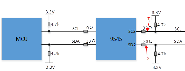 Tca9545a Ringing In The Sclk Interface Forum Interface Ti E2e Support Forums 