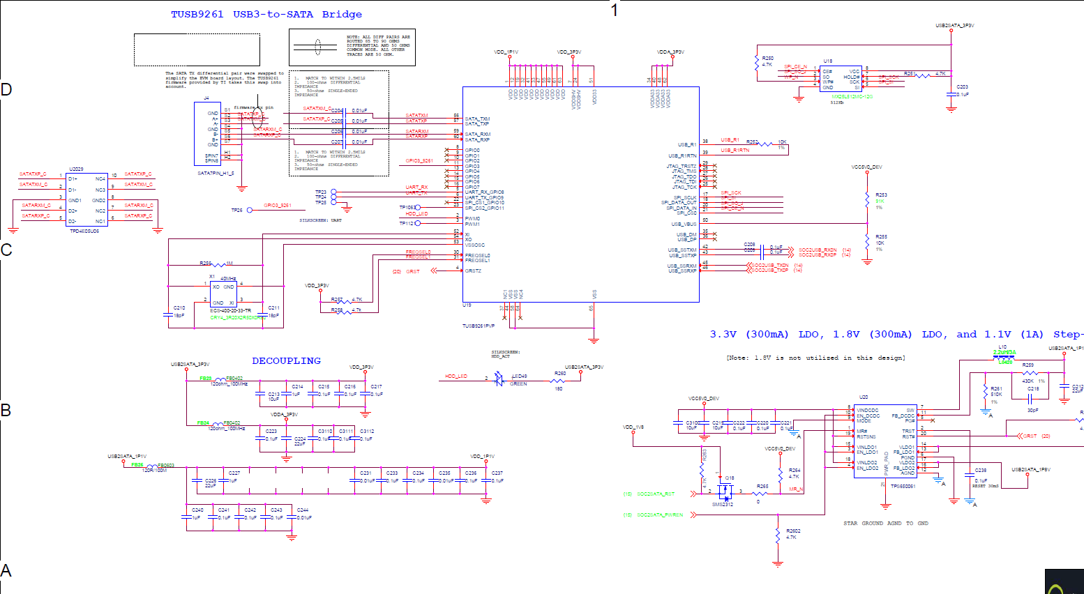 TUSB9261: Pls help to review the schematic - Interface forum - Interface - TI E2E support forums