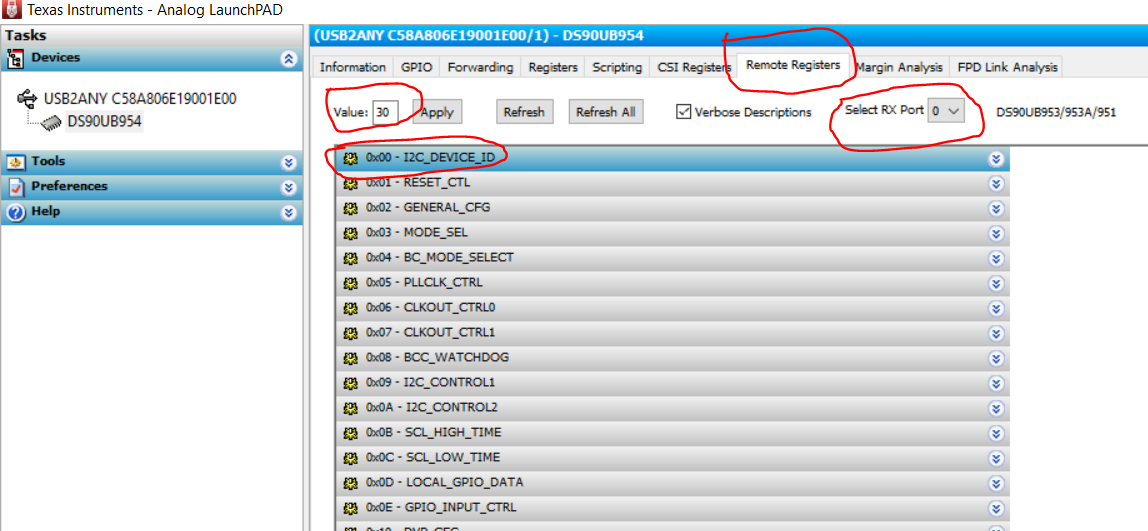 DS90UB953-Q1EVM: DS90UB953-Q1EVM: stopped detecting itself - Interface forum - Interface - TI ...