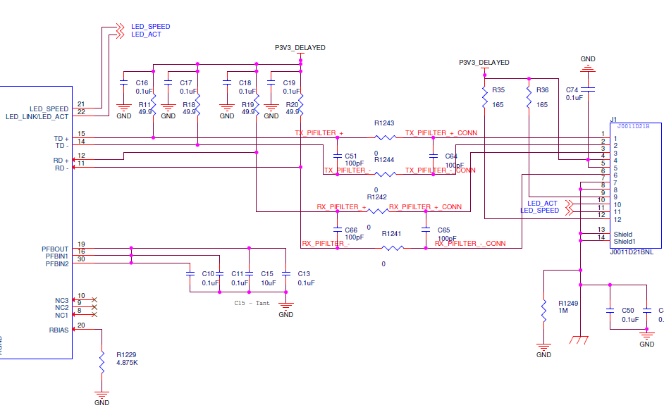 DP83848K: design - Interface forum - Interface - TI E2E support forums