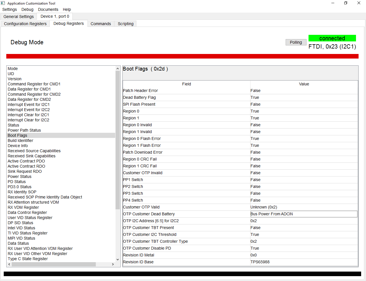 TPS65987D: Uploading configuration over I2C - Interface forum - Interface - TI E2E support forums