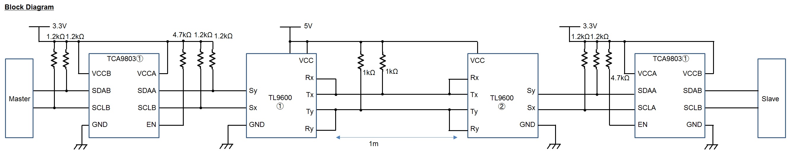 TCA9803: B-side Pull-up resister - Interface forum - Interface - TI E2E support forums