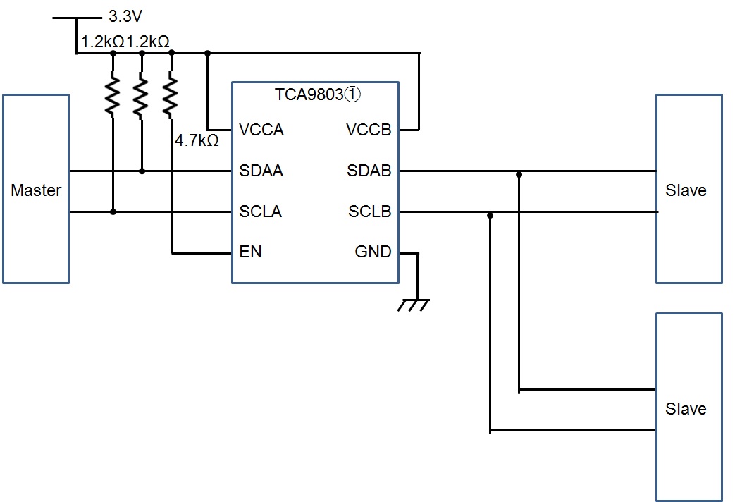 TCA9803: B-side Pull-up resister - Interface forum - Interface - TI E2E support forums