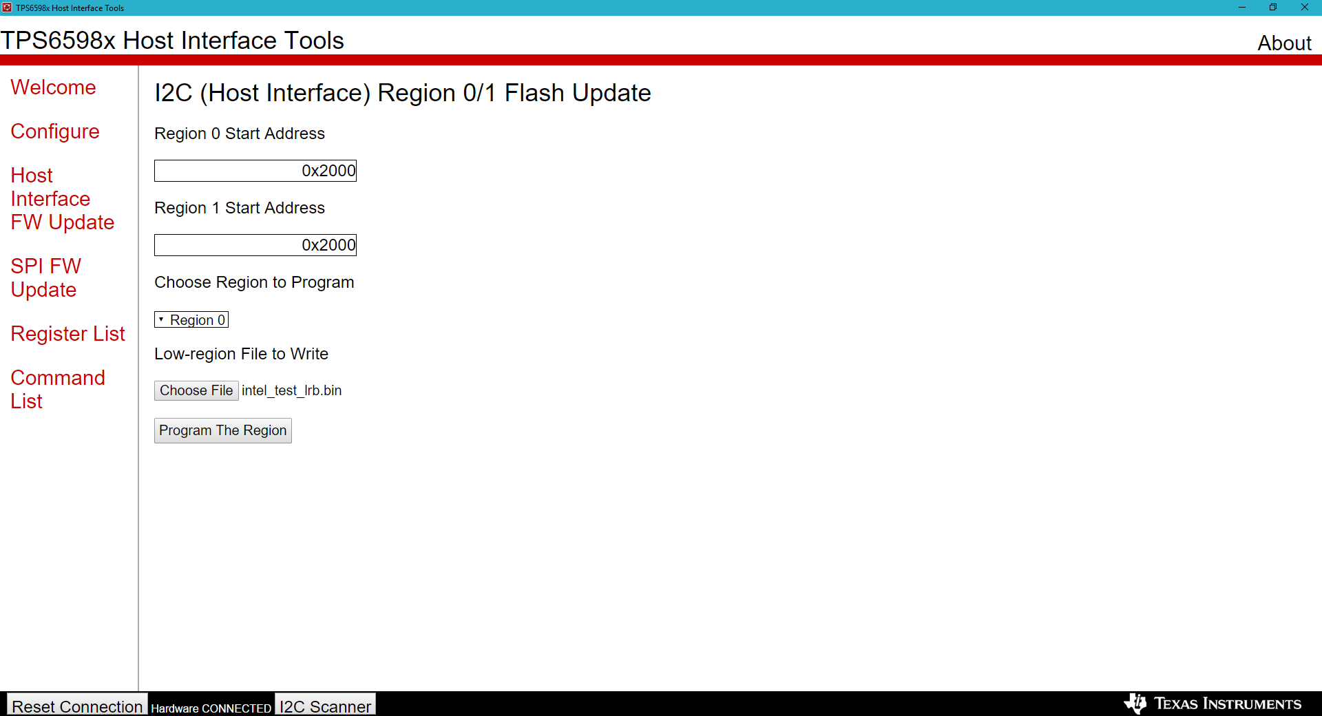 TPS65982: Programming the SPI Flash from aadrdvark programmer - Interface forum - Interface - TI ...