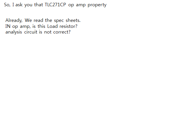 What to special function TLC271CP ? Please show under pictures ...