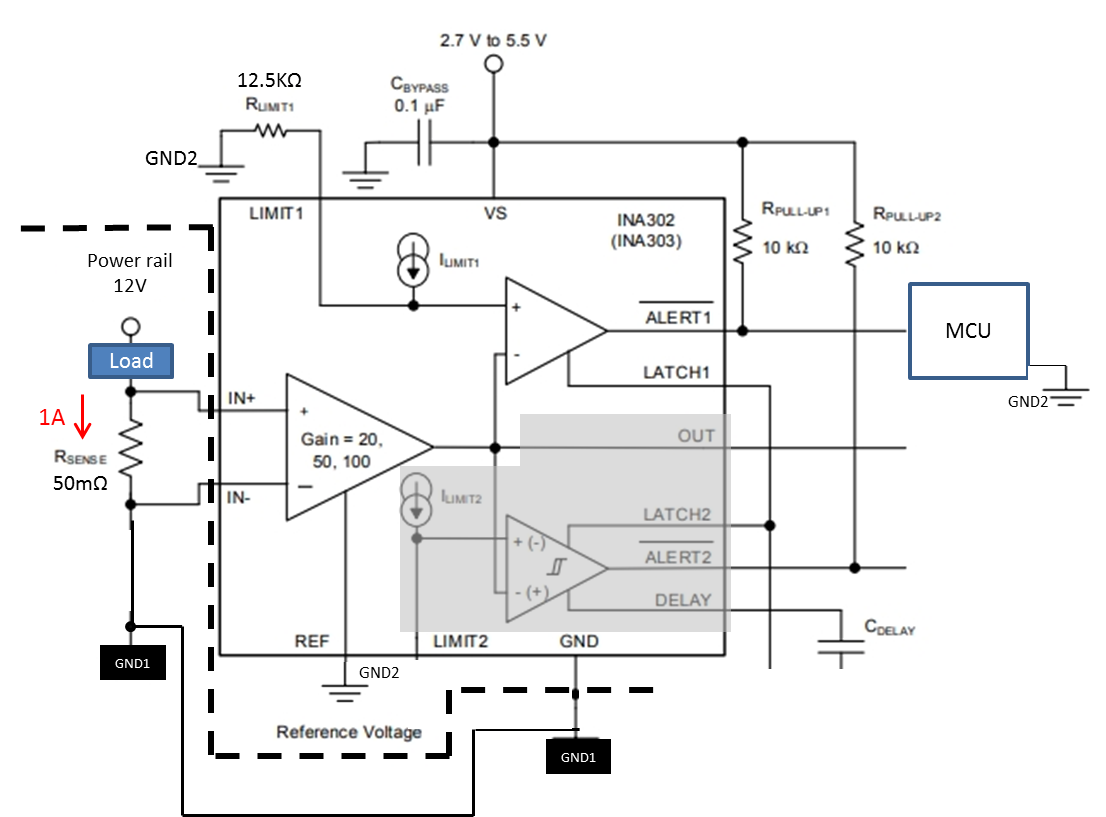 INA302: 1 channel use case with alert output. - Amplifiers forum ...