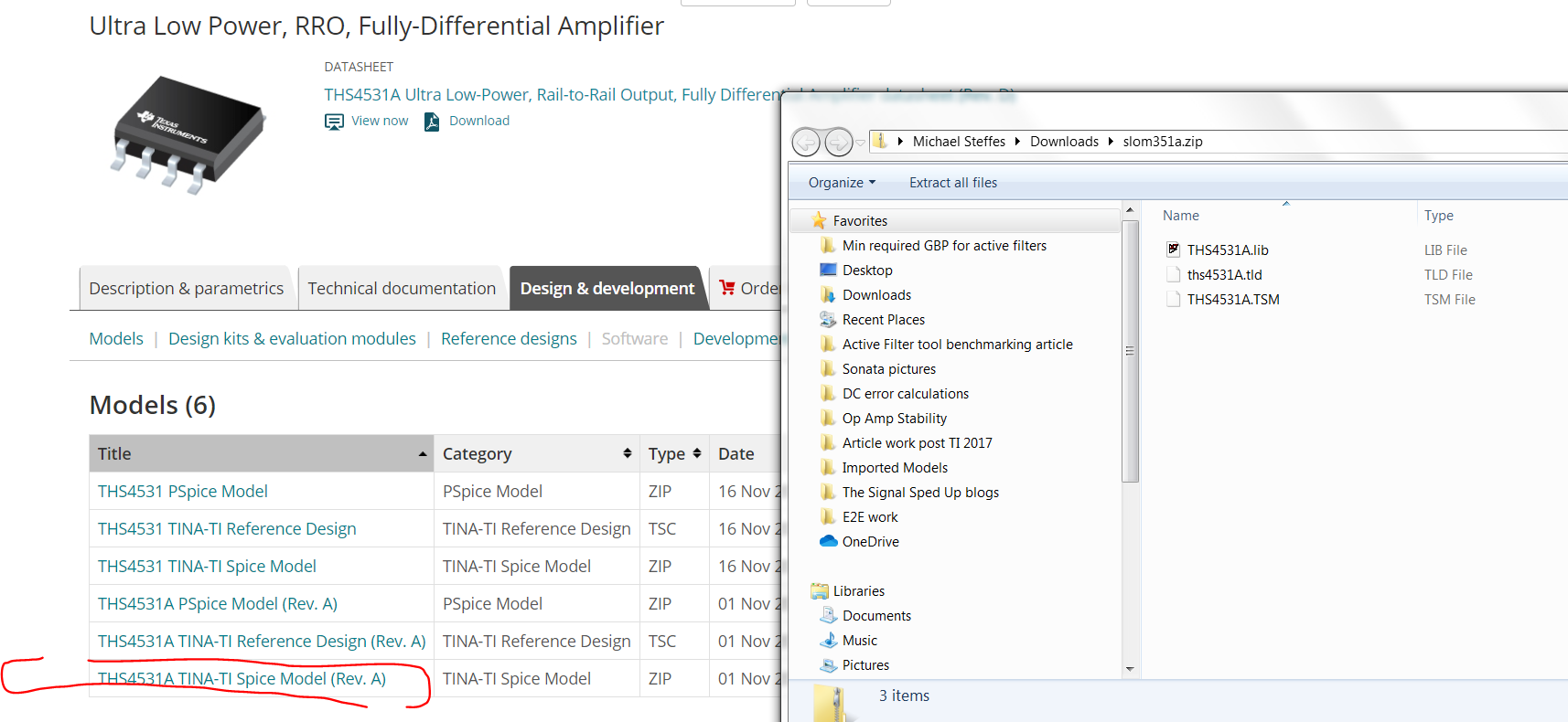 THS4531: Error in THS4531 PSpice Model - Amplifiers forum - Amplifiers - TI E2E support forums