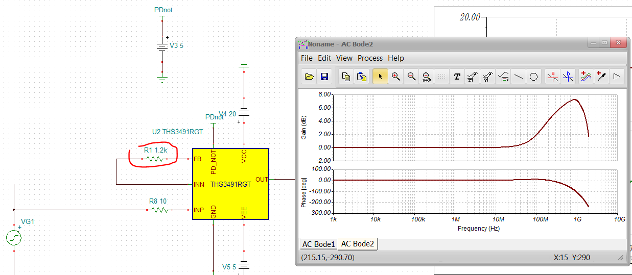 THS3491: Gain = 1 V/V use case - Amplifiers forum - Amplifiers - TI E2E ...